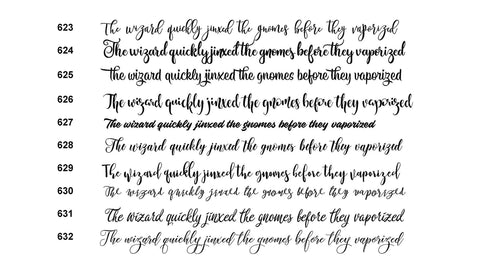 Custom Script Vinyl Decal Lettering Word Text Letter Shapes Sign Stick